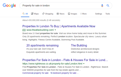 paid advert example - 1st Choice Marketing